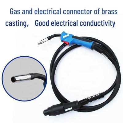 China Op maat gemaakte 4m 5m 8m kabellengte Binzel Type CO2 Gas Air Cooled Mig Welding Torch 15AK Te koop