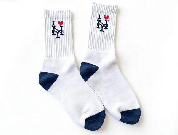 Quality Knitted SOCKS for sports biking and jogging with jacquard yarn dyed pattern made of cotton polyester and spandex blend for men for sale