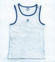 Quality Mens tanktop featuring 100 percent cotton waffle fabric body solid color with for sale