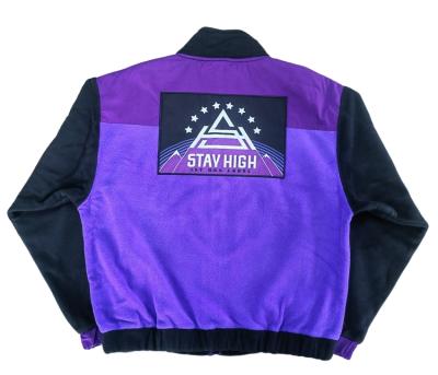 China Mens sweatshirt knitted jacket thick warm polyester polar fleece fabric casual solid color design with zipper closure for winter for sale