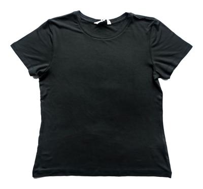 China Womens top blank tee with no logo made from soft breathable viscose rayon blend fabric suitable for daily life fitting comfortable wear for sale