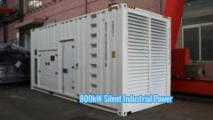 800kW Yuchai Containerized Diesel Generator Silent Power