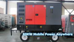 80KW Perkins Mobile Diesel Generator Rugged Power Solution