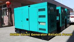 80KW Shangchai Silent Diesel Generator Reliable Power