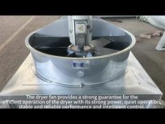 Hoogdrukcentrifuge-ventilator voor industriële houtdroging