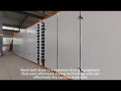 Cassava Banana Chip Zwarte Peper Houtskool Briquette Red Chili Conveyor Mesh Belt Dryer
