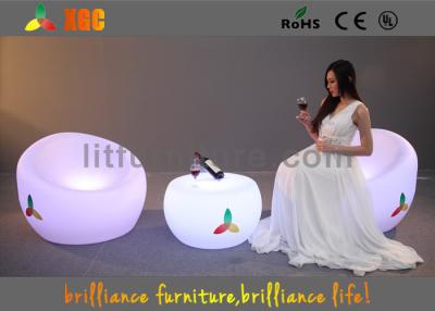 中国 頑丈な LED のソファーの椅子、リモート・コントロール LED の照明家具 販売のため