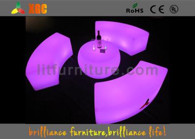 中国 環境に優しい展覧会の家具は、16 色 LED のコーヒー テーブルを変えます 販売のため