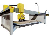 China 5 Axis CNC Bridge Saw Stone Cutting Machine 7.5KW 380V for Countertop Fabrication for sale