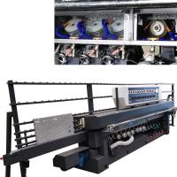 China Marble Granite Edge Beveling Machine 9 Motors 380V 18kw Automatic Glass Straight Line Edger Polisher for sale