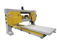 China Stone BandSaw Slicing Machine 1200-2000mm Cutting Width PLC Controlled 7.5kw for sale