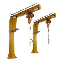 China Column Mounted Stone Jib Crane 1 Ton Manual Slew Free Standing Industrial for sale