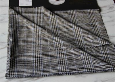 China Criss Cross Strip Tartan Wool Fabric Houndstooth Causal Suit / Pants With Vertical Line for sale