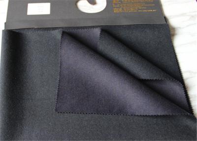 China 780 G / M Double Faced Wool Coating Fabric Navy And Dark Green With Unclear Twill for sale