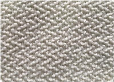 China Customized Women Coat Tweed Wool Fabric 150CM Cream Color Channel Style for sale
