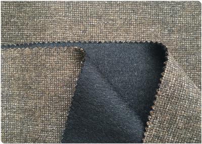 China Heavy Brown Coating Wool Fabric 150CM Width 750 Gram Per Meter Double sided for sale