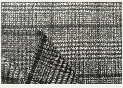 China One side Tartan , Black And White Hounds tooth / Swallow Grid Plaid Fabric for sale
