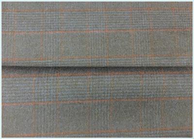 China Gray Houndstooth Double Faced Wool Coating Fabric Navy 150CM Width Tartan+Black for sale