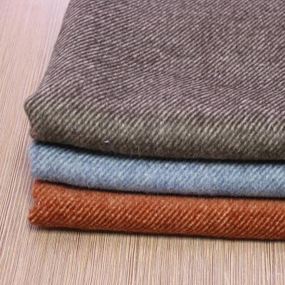 Cina Vento medio del tessuto della lana del peso del tweed blu della miscela resistente per il rivestimento di inverno più caldo in vendita