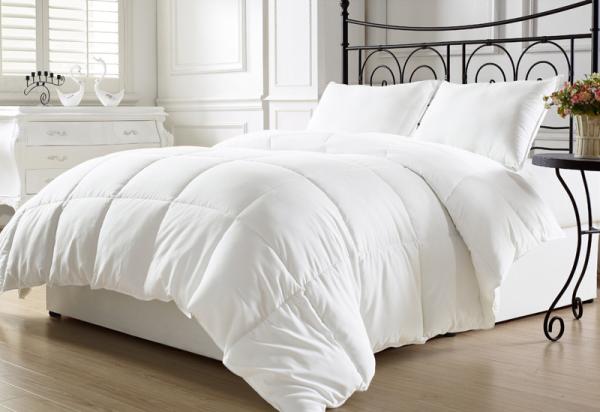 Quality White Microfiber Comforter Set King Size Microfiber Bed Cover for sale