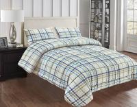 Quality Plaid Printed Microfiber Comforter Queen Size Easy Care Super Soft Microfiber for sale