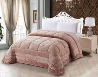 Quality Luxury Flannel Pink Polyester Comforter Set For Ultimate Comfort And Warmth for sale