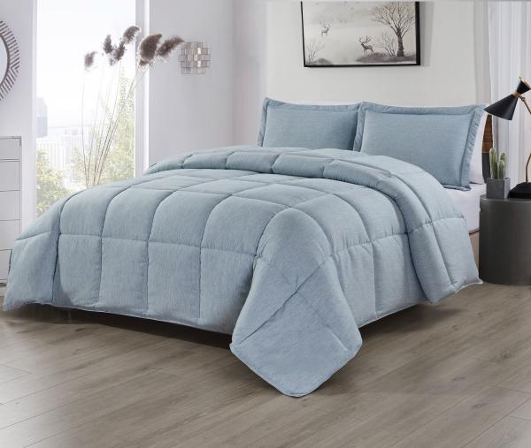 Quality Plain Cationic Comforter Quilted Pattern Comfortable Poly Fiber Quilt Hypoallergenic for sale
