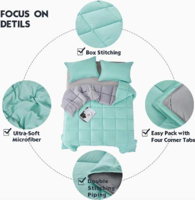 China Edredón Alternativo de Plumón Súper Suave - Diseño Personalizado Reversible con 2 Colores, Juego de Edredón en venta