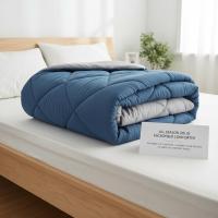 China All Season Solid Microfiber Comforter Reversible Soft Lightweight Durable Home Bedding Suitable for Daily Bedding Needs for sale