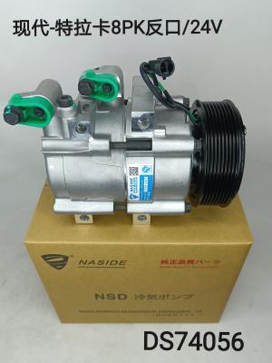 Cina Compressore Condizionatore Auto AC Per HS18 Compressore AC Auto 8PK 24V HYUNDAI Traka in vendita