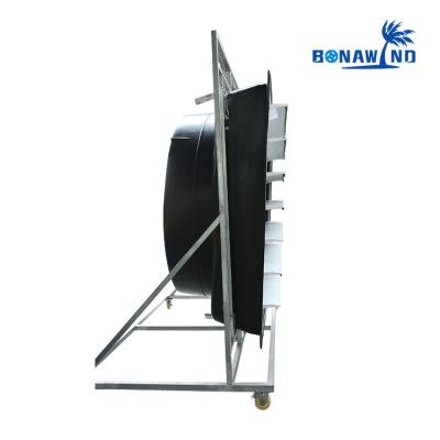 China PMSM Motor Wind Powered Exhaust Fan Livestock Cooling Fans High Airflow Capability for sale