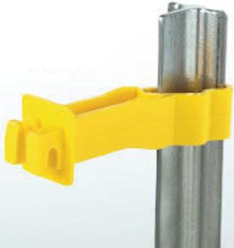 China Wire Extra Length Electric Fence Insulators Snap On T Post Holding Insulator for sale
