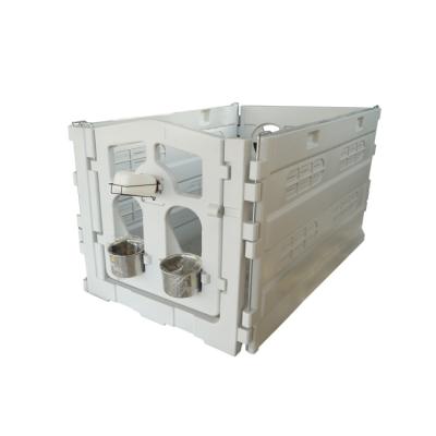 China White Insulated Polyethylene Calf Hutches Weather Resistant Rectangular Shelter For Dairy Calves for sale