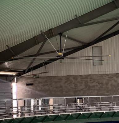 China Outer Rotor DC Motor Industrial Ceiling Fan 420000m3/h Airflow 7300mm Huge Fan Blade Diameter for sale
