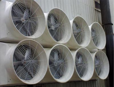 China Variable Speed 120cm REFINE Exhaust Fan 56.4m3/h Air Volume 48000m3/h Airflow Capacity for sale