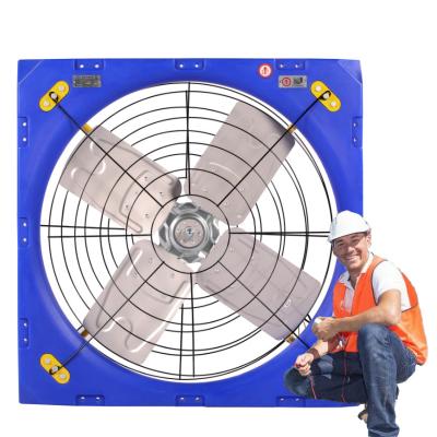 China Flusso d'aria Circolazione Ventilatore PE Cornice Ventilazione del bestiame 38/0.96m Diametro della lama 410w Potenza di ingresso for sale