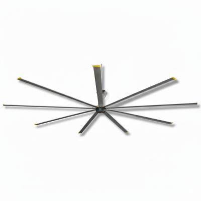 China 24ft Industrial Ceiling Fan with Permanent Magnet Motor and 6 Alloy Blades for Large-Scale Ventilation for sale
