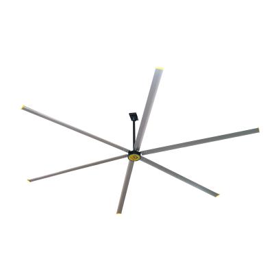 China IP55 Industrial Ceiling Fan with 15000m³/min Airflow and ≤36dB Noise Level for Large Spaces for sale