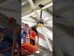 14300m3/min IP55 Outer Rotor Industrial Ceiling Fan with 7300mm Fan Blade Diameter