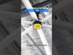 Industrial Ceiling Fan with Brushless Motor for Large Areas