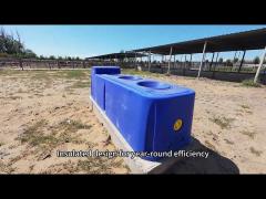 High Capacity Cow Drinking Trough 85L Heavy-duty Impact Resistant Polyethylene Material