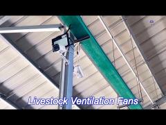 volume livestock circulation fan with double layer pe frame and 410w input power