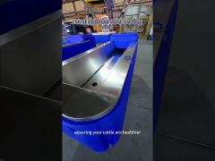 heavy duty impact resistant polyethylene cattle drinker with antifreeze test