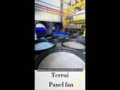 3φ/380v/50hz 72 industrial exhaust fan panel fan with 72/1.83m fan blade diameter