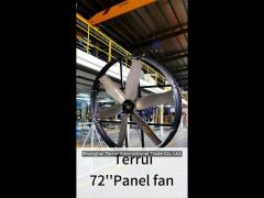 industrial panel fan with max airflow 120000 m³/h and 60 m³/h capacity vortex inline