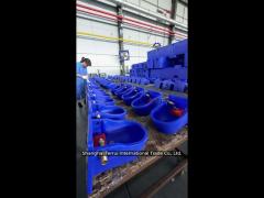 livestock water bowl 2.5 gallon capacity blue and custom pp plastic for cattle horses sheep