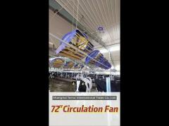 industrial  circulation fan with air flow 120000m³/h and 72/183cm blade diameter