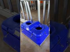 large capacity blue 85l cattle drinker with flow rate built in temperature control 450mm drinking