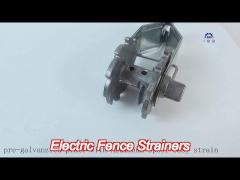 efa050 pre galvanised plate spring clip electric fence strainer