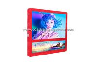 China Red Colour Elevator Lcd Advertising Player Display With Led Light Box for sale